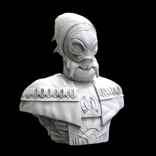 STL file Pyke Syndicate Leader Bust from Star Wars 👤 ・Model to download ...