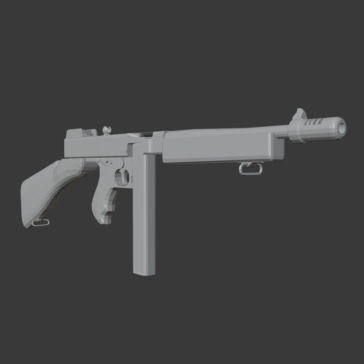 🔫 w_smg_thompson_t1 3D stl・ archivo STL para Impresión 3D・Cults