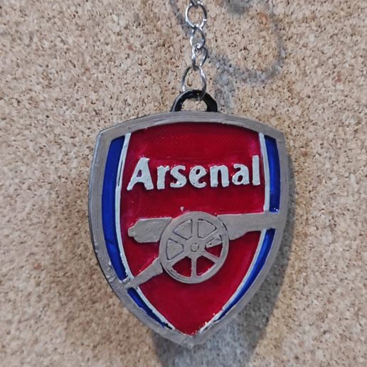 STL file Arsenal Keychain 🗝️ ・3D printable model to download・Cults