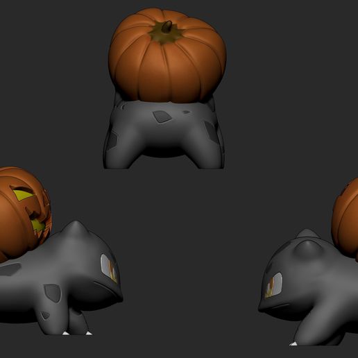 STL file Pokemon - Bulbasaur Halloween Alternative Pose 🐉 ・3D printer ...