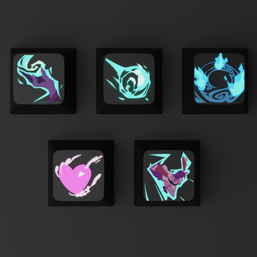 🎲 Ahri KEYCAPS・ 3D File for 3D printing・Cults