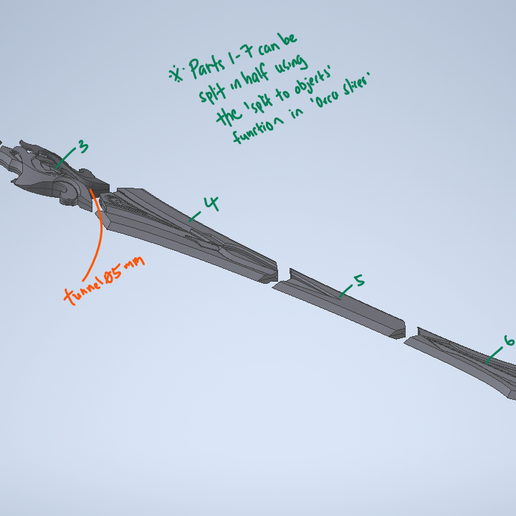 STL file Honkai: Star Rail - Aglaea Sword ⭐ ・3D printable model to ...