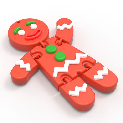 STL file Gingerbread Man 👨 (3MF and STEP)・3D printable model to ...