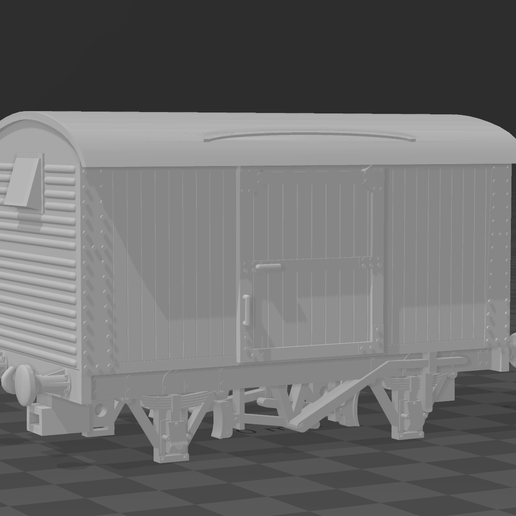 🚐 HO/OO TTTE LNER Diagram 102 12-ton van V4 NEM・ STL File for 3D ...