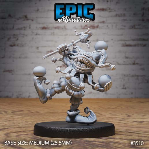 👺 Goblin Clown ‧ DnD Miniature ‧ Tabletop Miniatures ‧ Gaming Monster ...