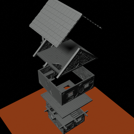 🏗️ 3 Floored Fantasy Building. 28MM TABLETOP RPG/WARGAMING!!!・ STL File ...