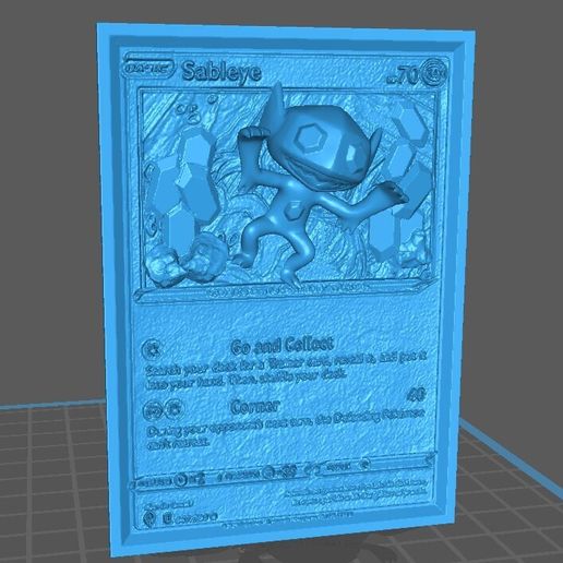 🐉 0302 Sableye Pokemon Pop Up Card (Fanart)・ STL File for 3D printing・Cults
