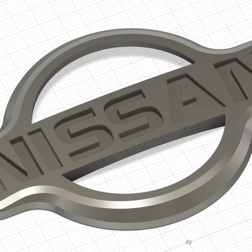 🛞 Nissan 180SX TypeX bumper logo・Archivo STL para Impresión 3D・Cults