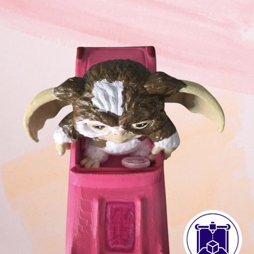 🚗 gizmo in pink barbie car・Free STL File for 3D printing・Cults