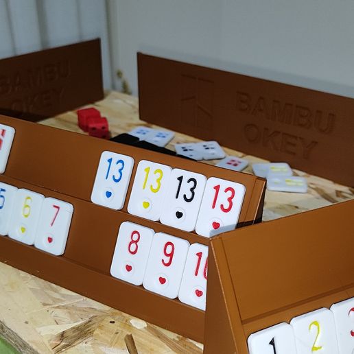 🎲 3D Printable Okey / Rummikub Game Set – Full Tiles, Racks & Dice ...