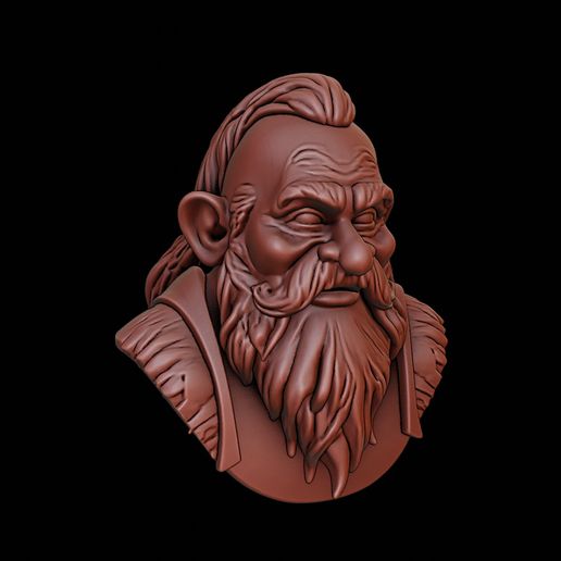 3D file Dwarf Bust 👤 ・Template to download and 3D print・Cults