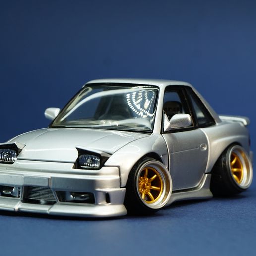 🚗 Nissan Onevia 240SX tooned car model kit・ STL File for 3D printing・Cults