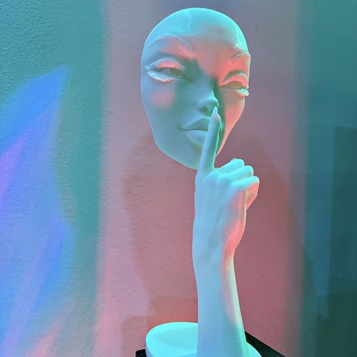 Archivo 3D SHHH.. FEMALE STATUE ♀️ ・Modelo de impresora 3D para ...