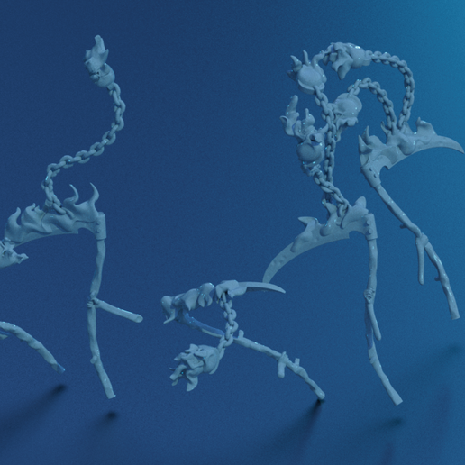 ⚔ Nighthaunt Hexwraith conversion kit・Free STL File for ・Cults