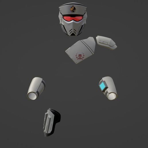 STL 文件 UF-16 inspector helmet and armor 🪖 ・可下载 3D 打印模型・Cults