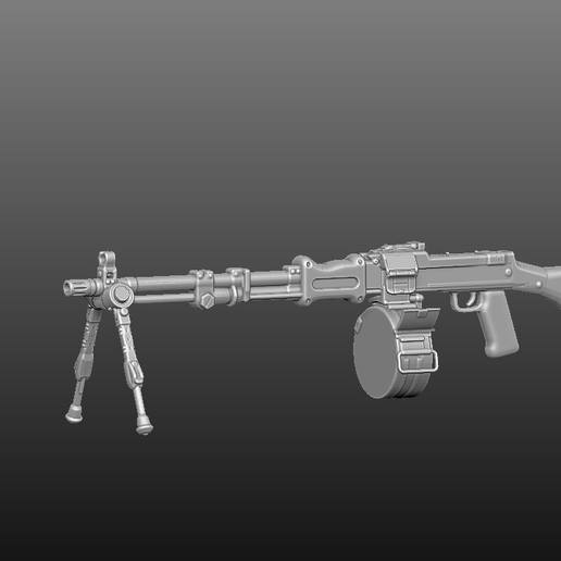 🤙 rpd Call of duty mODERN WARFARE 2 warzone・ OBJ File for 3D printing・Cults
