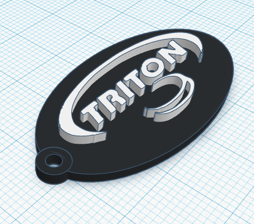 🗝️ triton audio keychain・ STL File for 3D printing・Cults