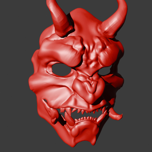 STL file Oni Mask 👹 ・3D print design to download・Cults