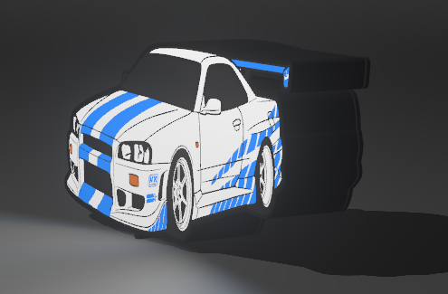 🖼️ GTR R34 Luminous Frame - Fast & Furious Style (for multicolor ...