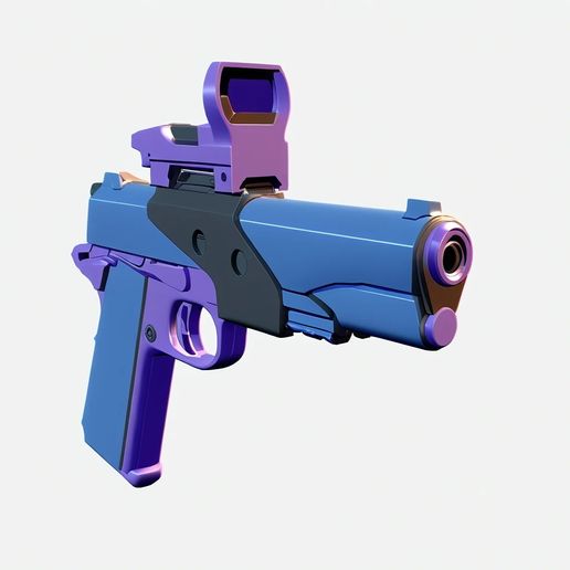 🔫 1911 Pistol 3D Model For Print - STL File - 3D Printing Weapon Model ...