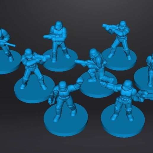 🫡 6MM SCALE SW STORMTROOPERS SET MINIATURE MODELS FOR SCIFI GAMES EPIC ...