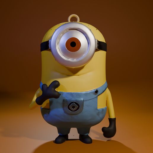 🗝️ Minions Stuart 3D Printable Figure & Keychain | Despicable Me ...