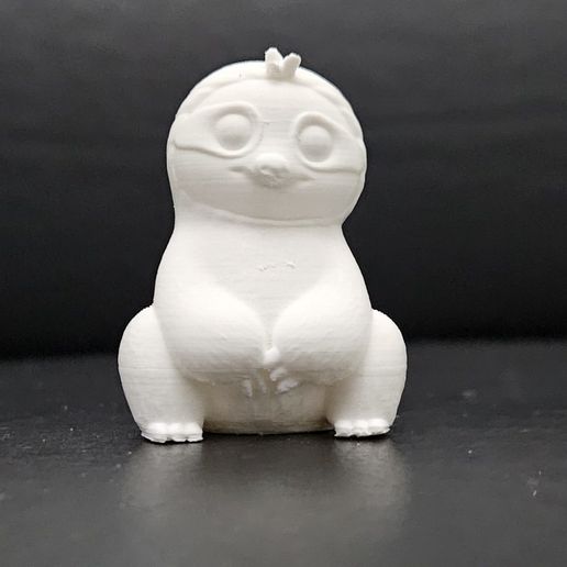 🦥 Cartoon Sitting Sloth・ 3D File for 3D printing・Cults
