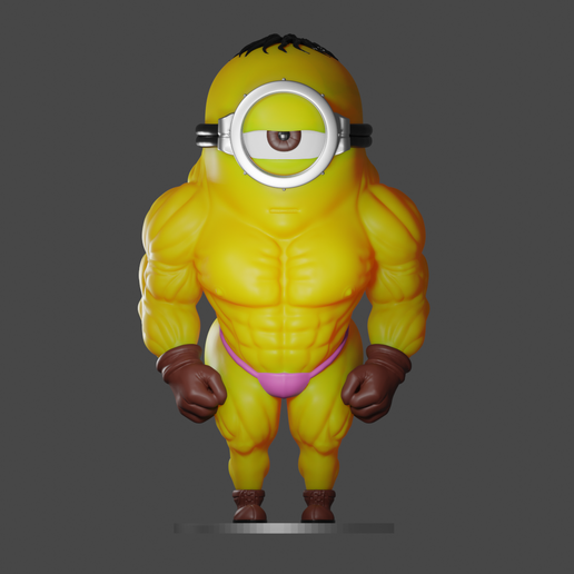 STL file Muscle minion 👹 ・3D printable design to download・Cults