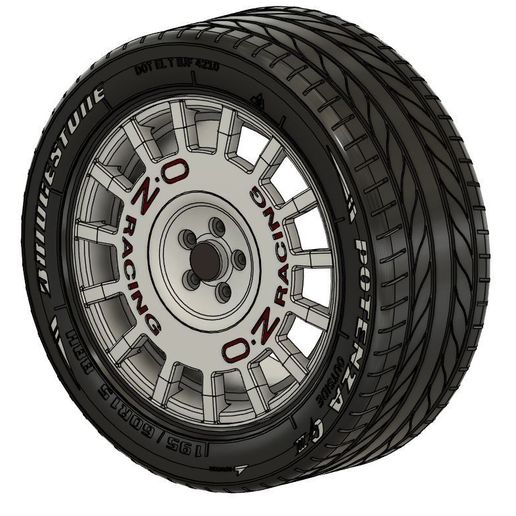 STL file OZ Racing Rally wheel 🛞 ・3D printable model to download・Cults