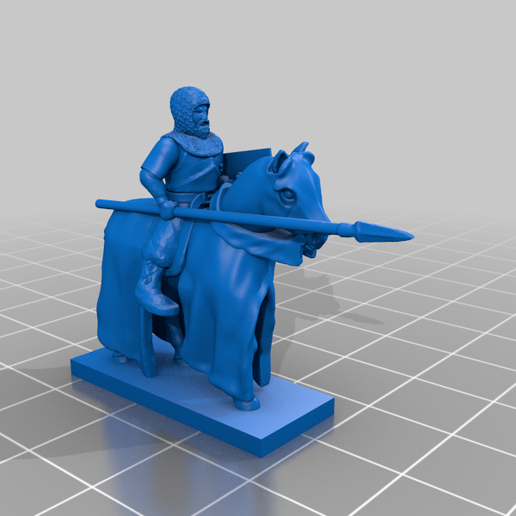🗡️ Late Middle Ages - Generic Heavy Cavalry・Free 3D File for ・Cults