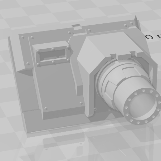 🔫 Vindicator Cannon Front plate・Free STL File for ・Cults
