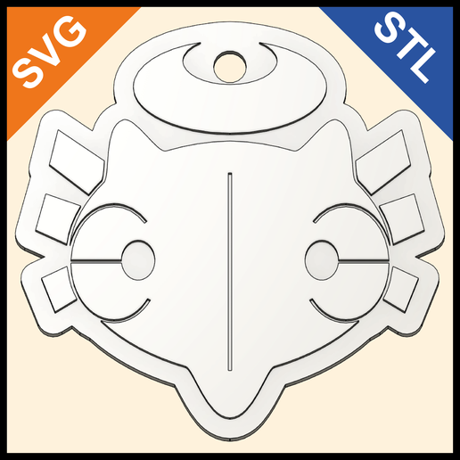 🗝️ Shedinja Keychain – Shuffle-Style Pokémon – STL & SVG・Free STL File ...