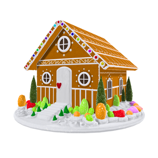 🏠 Gingerbread House・ STL File for 3D printing・Cults