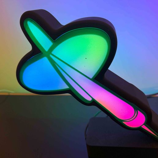 STL file Dart table lamp 🎯 (3MF)・3D printable model to download・Cults