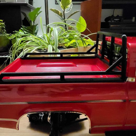 🔙 traxxas trx4 high trail chevy cheyenne k10 back rack v1・ STL File for ...