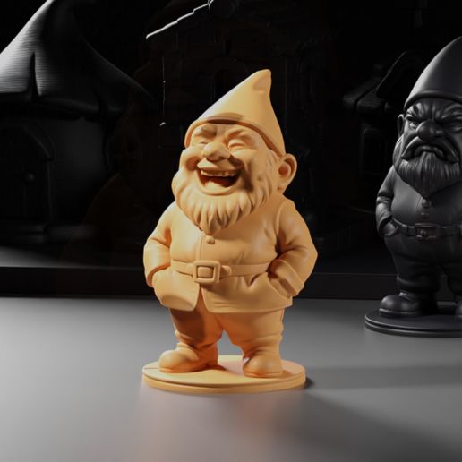 🌳 Garden Gnome・ STL File for 3D printing・Cults