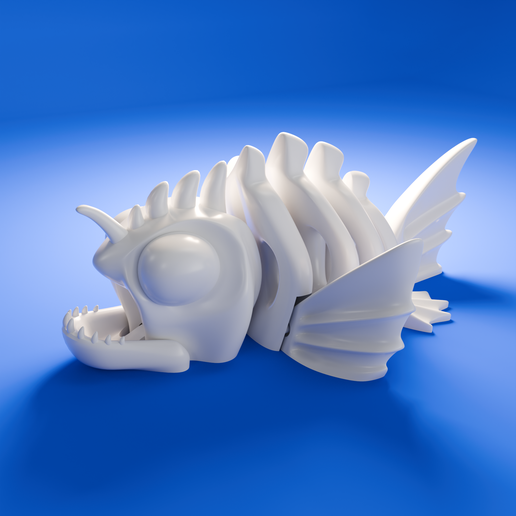 🐠 FLEXI DEEP SEA FISH・Free STL File for 3D printing・Cults