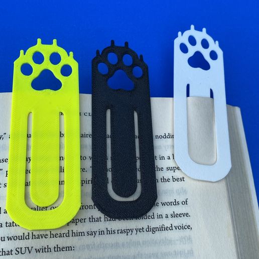 🐱 Cat Paw Bookmark With Nails・Free STL File for 3D printing・Cults