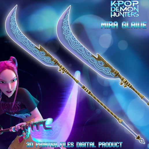 🔫 Mira Cosplay Go Dok Woldo Glaive weapon Kpop Demon Hunters・ 3D File ...