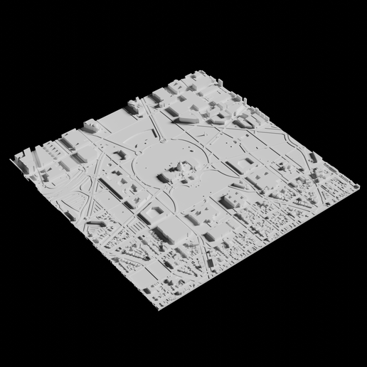 🏙️ Washington DC City 3D Print File | STL file for 3D printing | 3D Map ...
