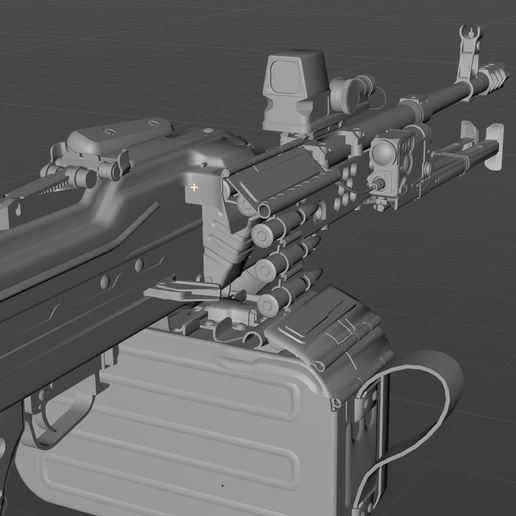 OBJ file Russian PKP-Zenit machine gun 🔫 ・3D printable model to ...