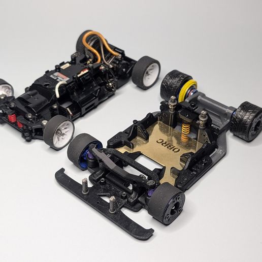 🚗 OBZ - 1:28 Scale RC Pan Car Chassis・ STL File for 3D printing and CNC ...