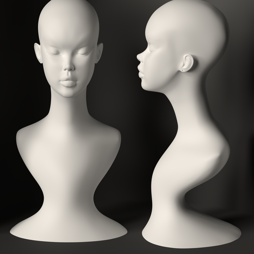 👤 Human bust head collection 3D print model・ STL File for 3D printing・Cults