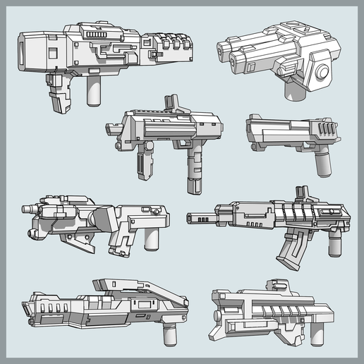 🔫 Custom Transformers-compatible Weapon Pack・ STL File for ・Cults
