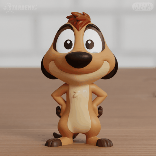 🦁 Timon Chibi Lion King Fanart 3 models Mufasa・ 3D File for 3D printing ...