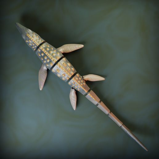 🗝️ Flexi Mosasaurus + keychain + Jurassic World・ STL File for 3D ...