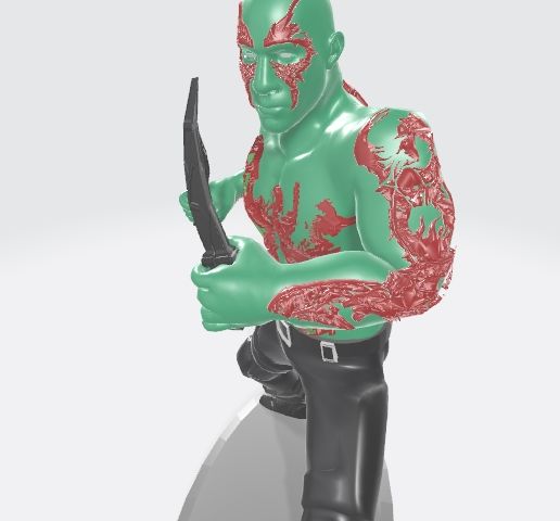 ️ Drax The destroyer action figure・ STL File for ・Cults