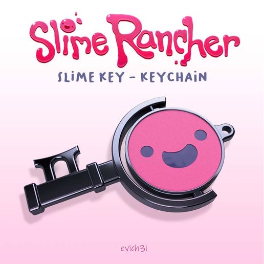 🔑 Slime rancher: Slime key key chain・ STL File for 3D printing・Cults