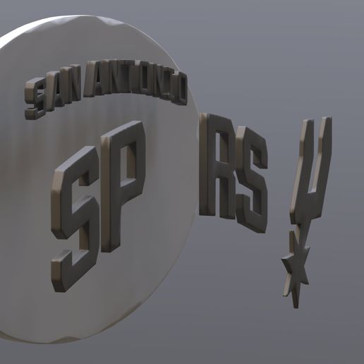 🗝️ NBA san antonio spurs keychain Badge Printable and Renderable・ 3D ...