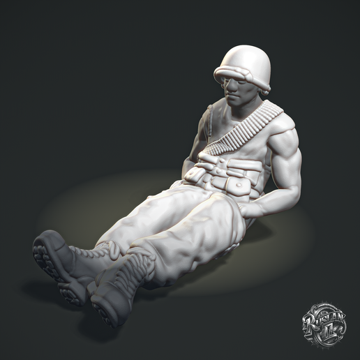 🫡 Relaxed Soldier #RoZ・ STL File for 3D printing and CNC machining ...